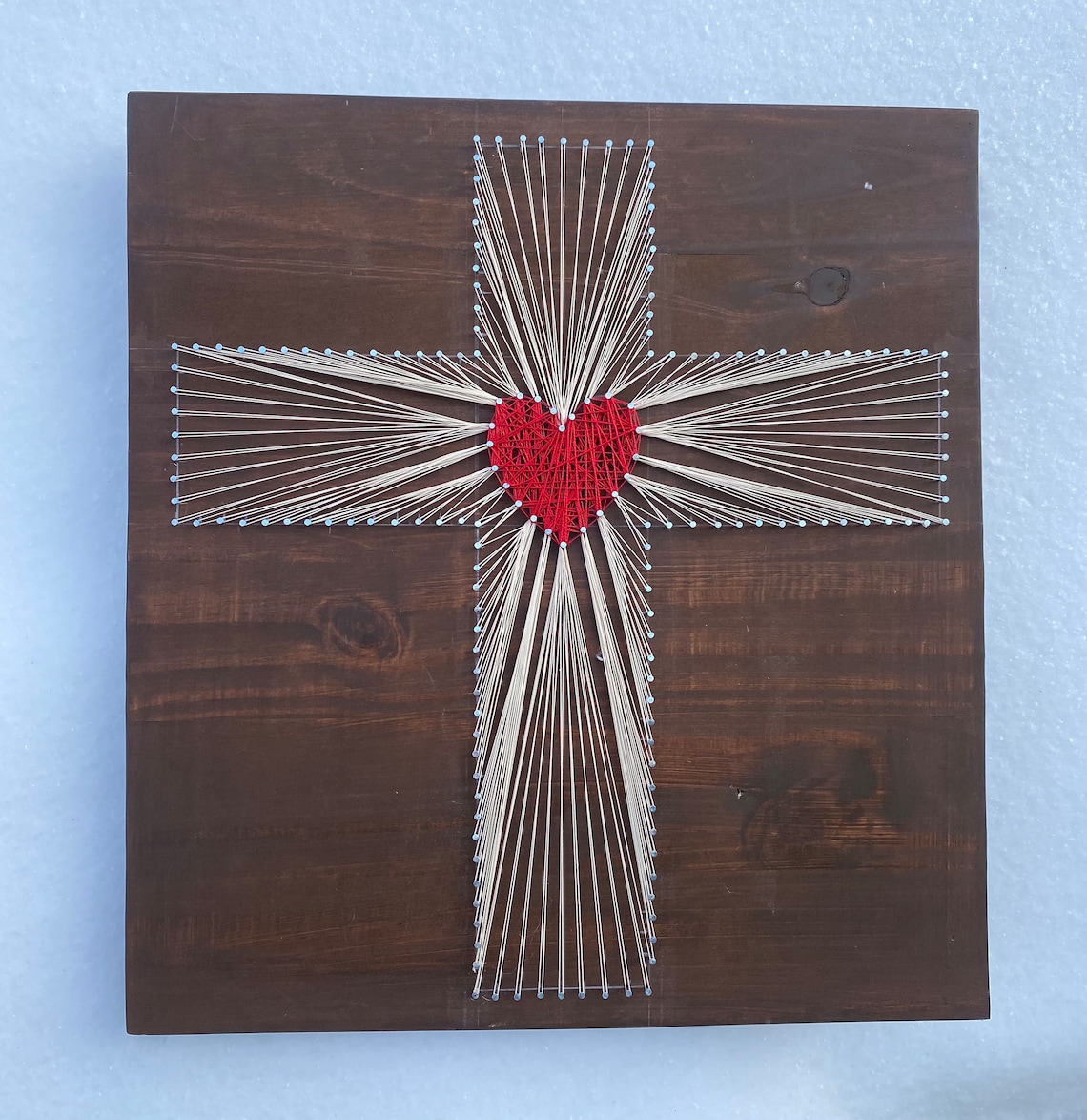 Cross String Art, Cross Nail Art, Homemade Decor, Cross Home Decor ...