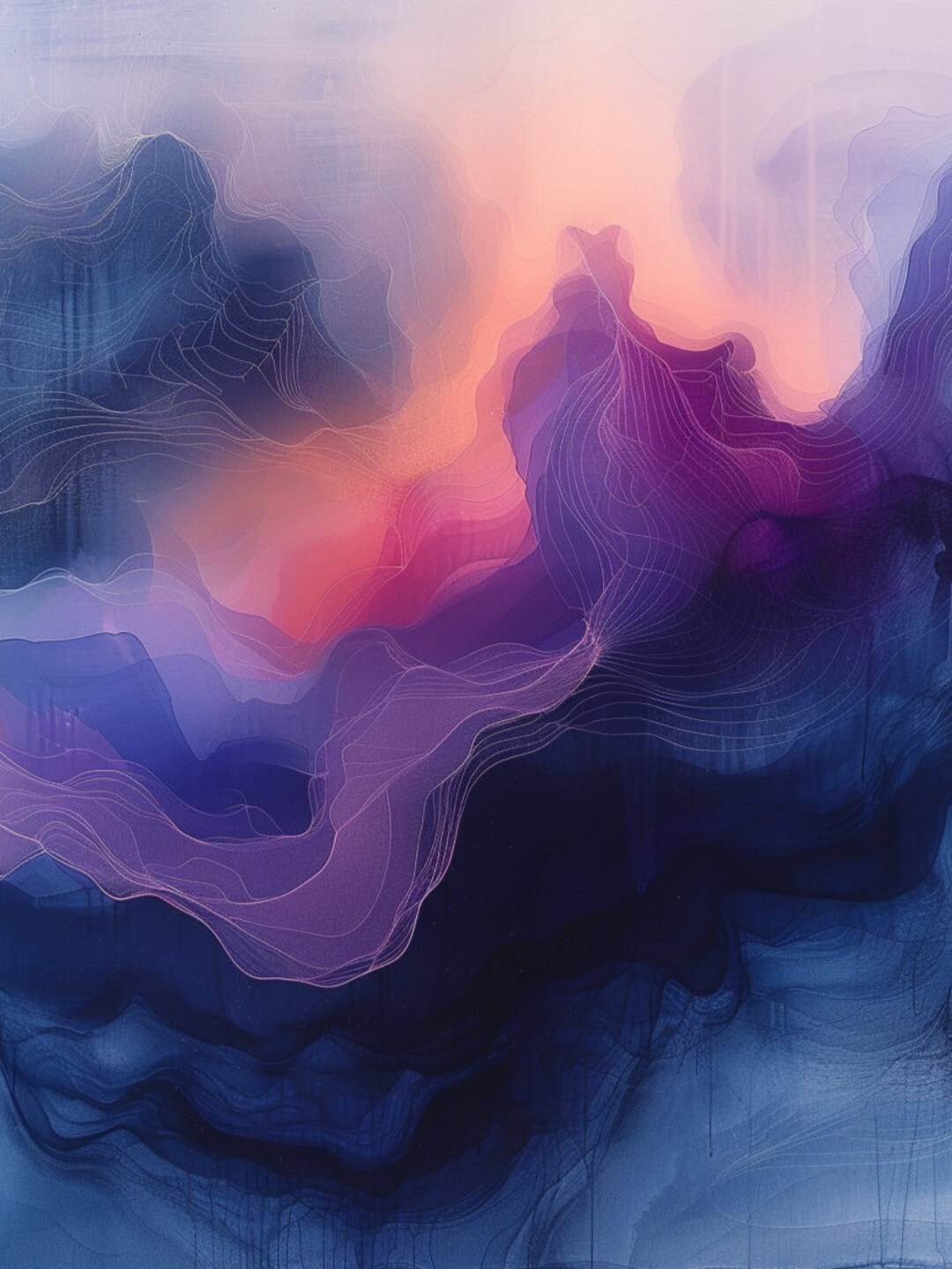 Abstract Art Print on Glass Brings a Touch of Luxury to Your Interior ...