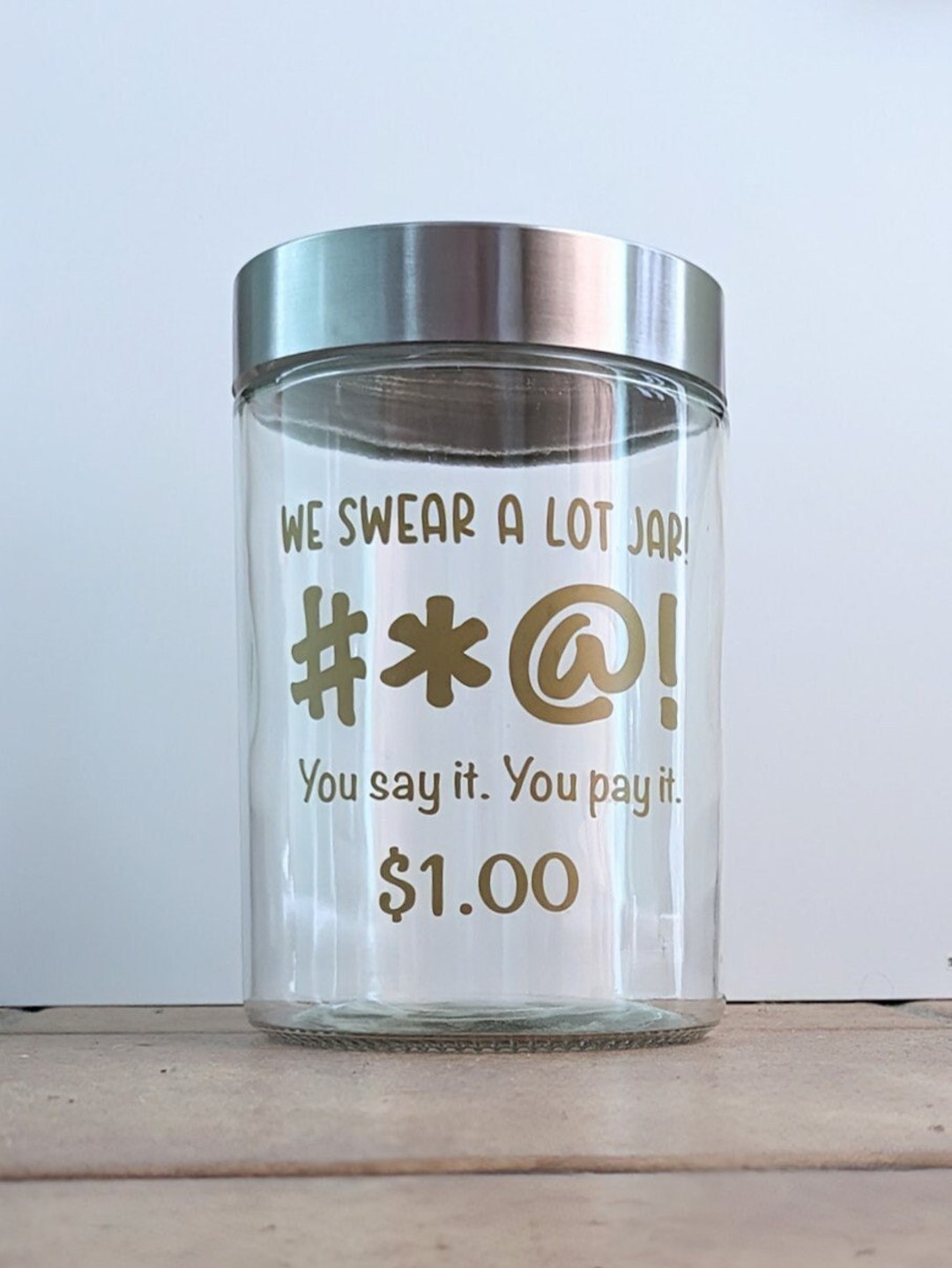 Swear Jar Holder for Money When Swearing a Lot Jar Gift - Etsy