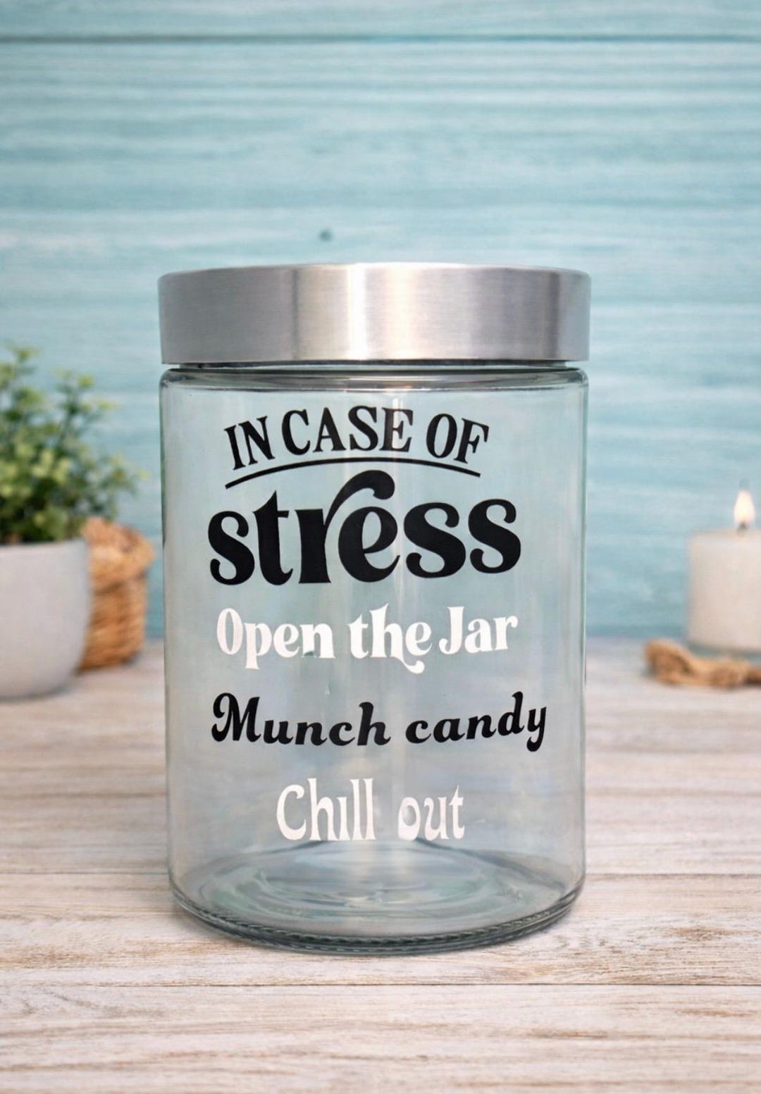 Emergency Candy Jar: Stress Relief, Handcrafted Treat Container. - Etsy