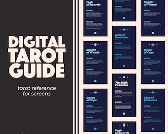 Digital Tarot Guide PDF - Etsy