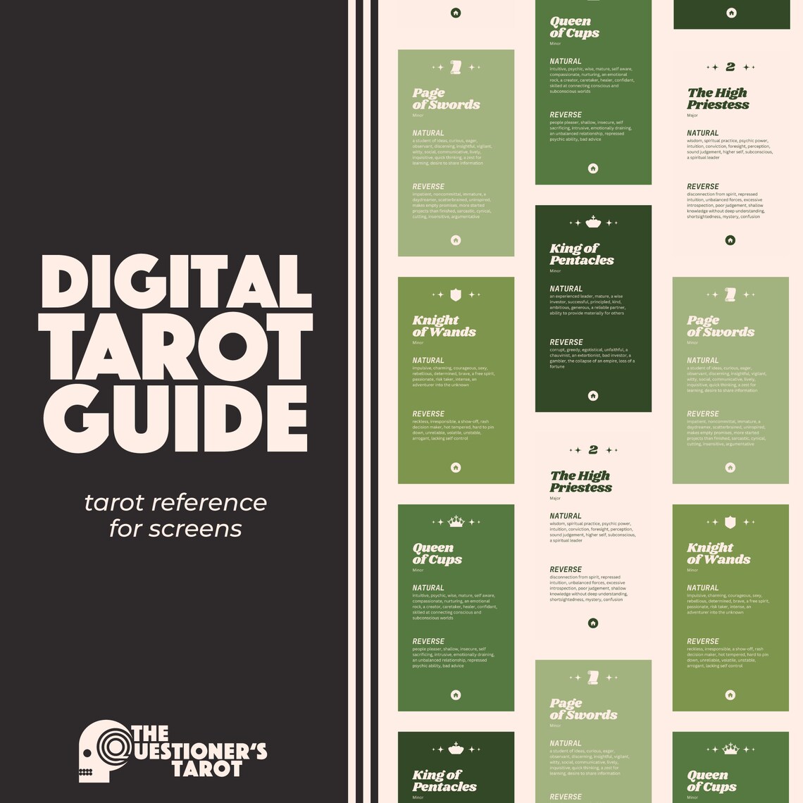 Digital Tarot Guide PDF - Etsy