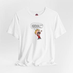 Vintage Calvin & Hobbes T-shirt, Calvin Funny Quote, Cartoon T-shirt ...