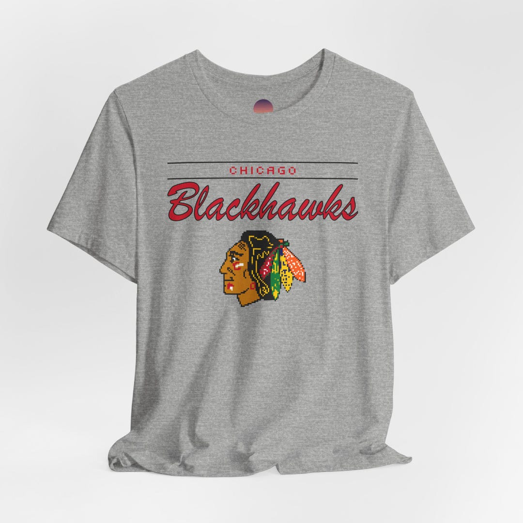 Vintage Chicago Blackhawks T-shirt, Blackhawks 90s Tshirt, Retro Hockey ...
