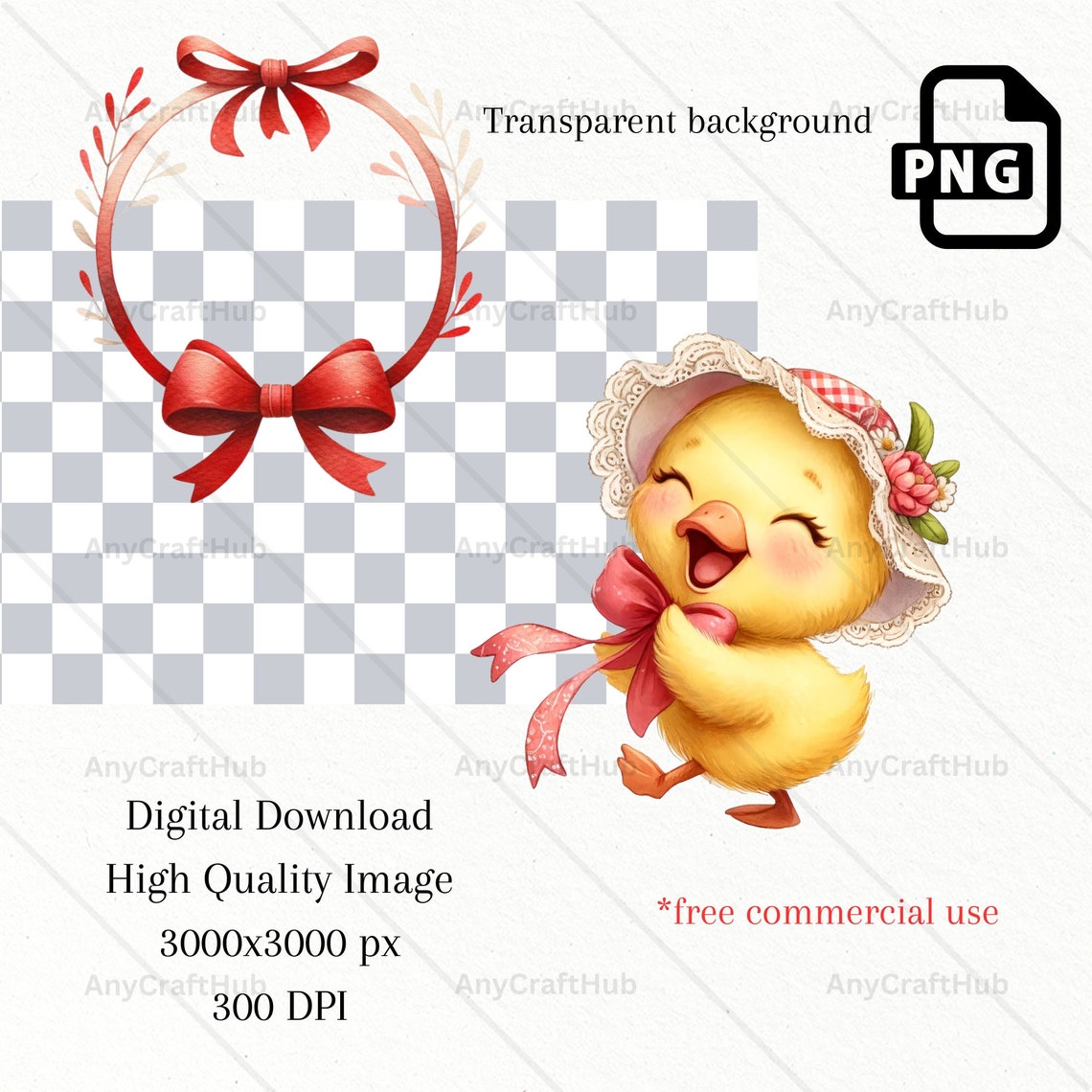 Watercolor Duck Picnic Clipart, Picnic Day ,baby Shower Decorations ...
