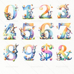 Easter Alphabet Clipart, Rabbit Letter, Alphabet & Number Png, Easter ...