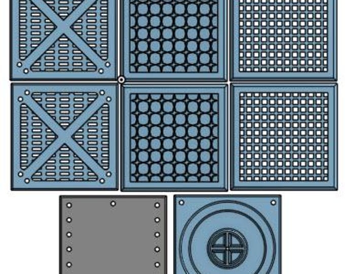 42mm Sci-fi, Space Hulk, Kill Team, Action 40k Terrain Floor Tiles 35mm ...