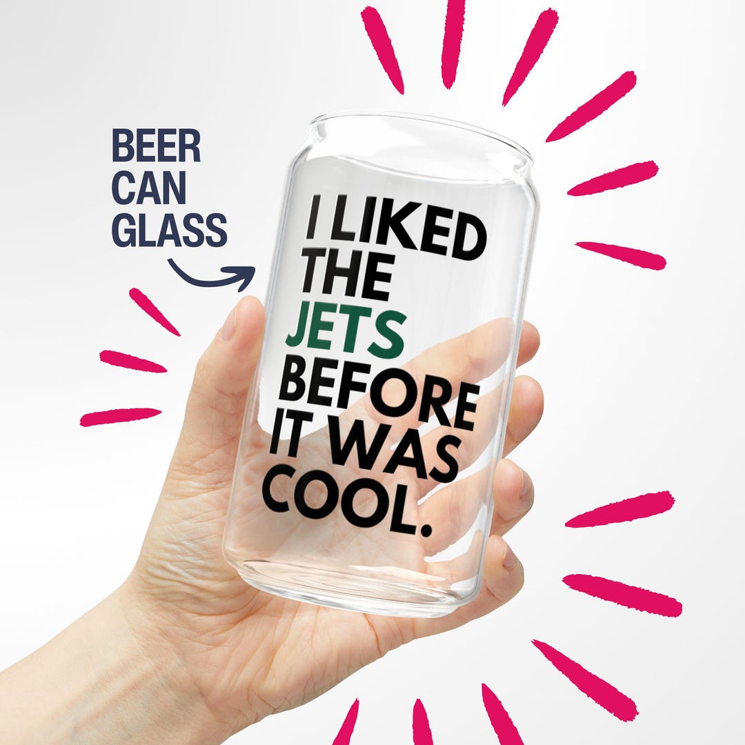 Jets Fan Before It Was Cool New York Jets Beer Mug Gift for Him Beer ...