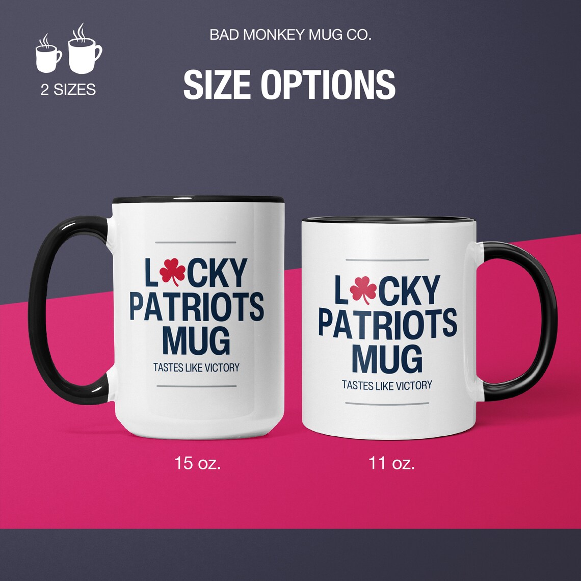 Lucky Patriots Mug New England Patriots Coffee Cup Gift for Him Husband ...