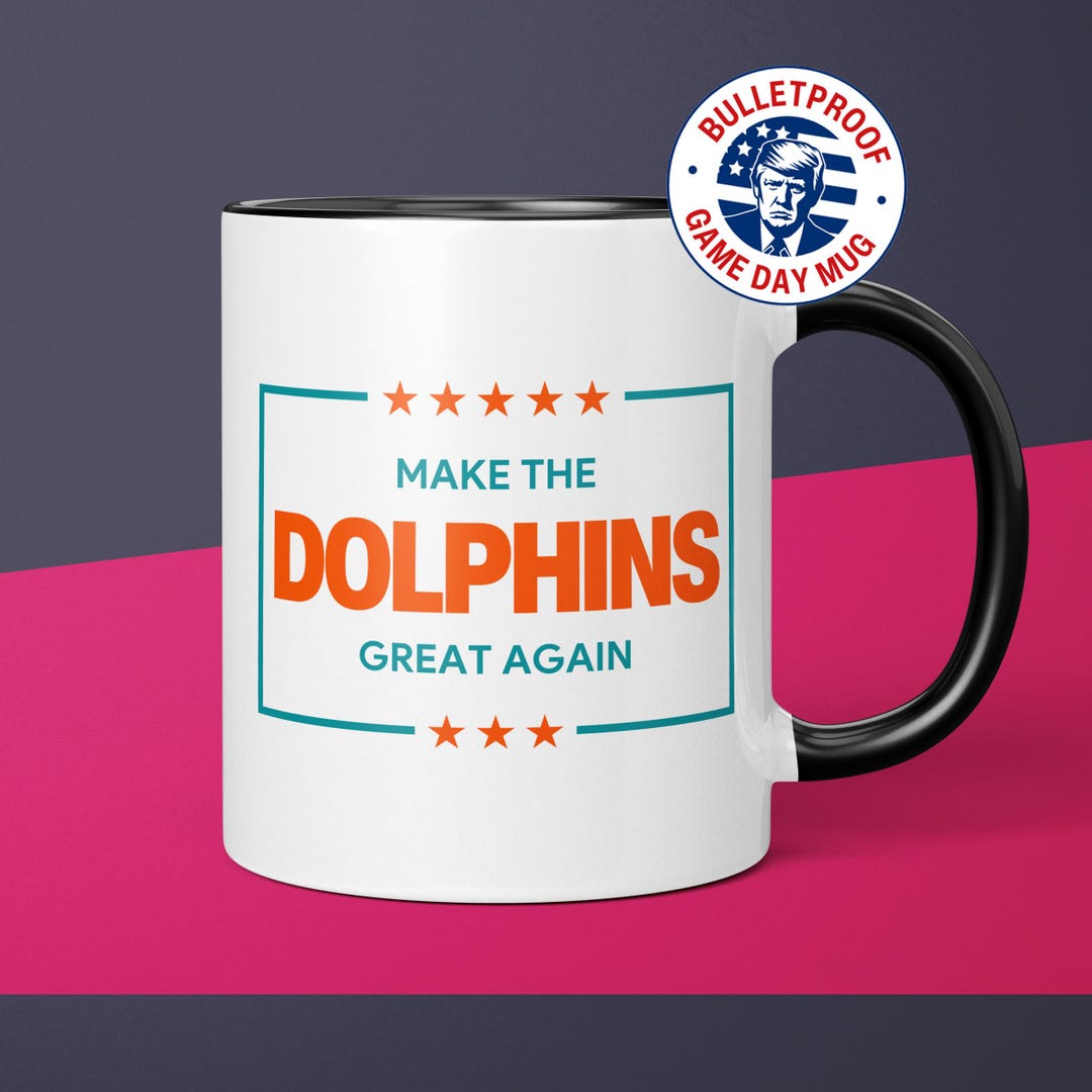 MAGA Dolphins Mug Miami Dolphins Coffee Cup Gift for Him Funny Donald ...