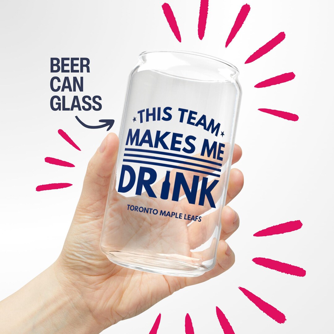 Maple Leafs Make Me Drink Toronto Maple Leafs Beer Mug Gift for Him ...