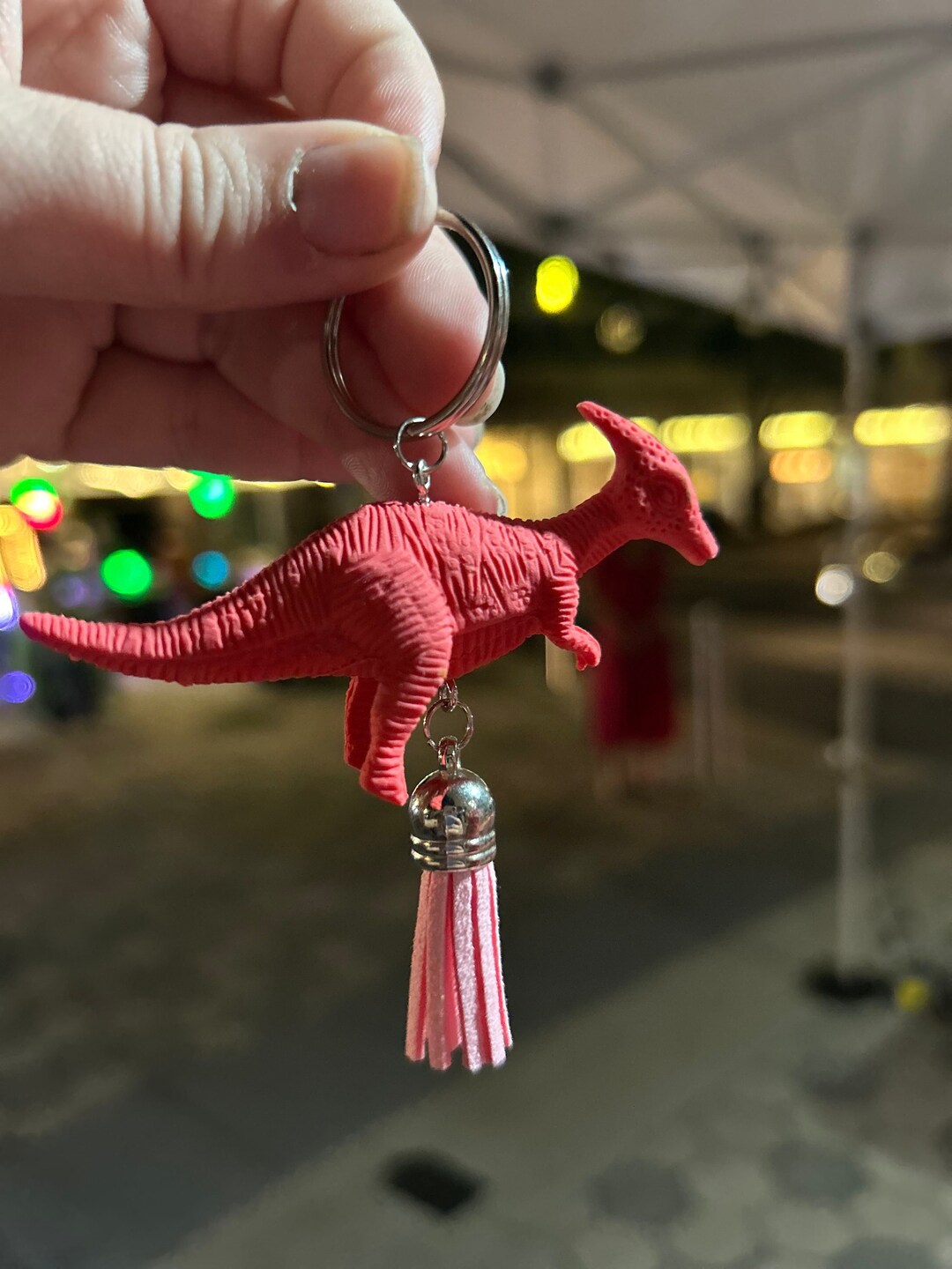 Dino Keychain With Tassel Dinosaur Keychain Accessory, Animal Keychains ...