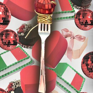 Disco Spaghetti & Meatball Disco Ball Gift Topper Ornament, Italian ...