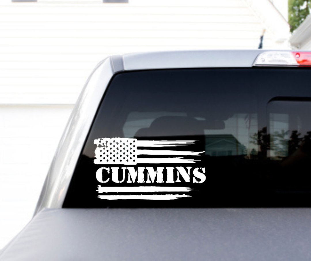 Cummins Flag Logo Vinyl Decal - Etsy