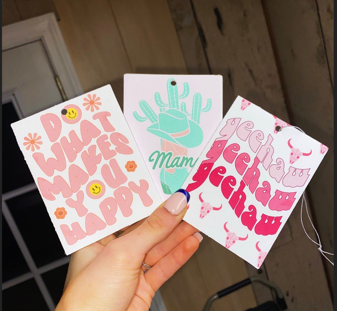 Cute Aesthetic, Western Car Air Freshies, Felt Air Freshener, Car Truck ...