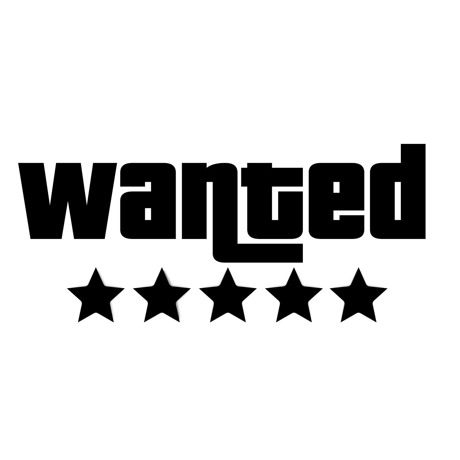 GTA Wanted Vinyl Decal - Etsy
