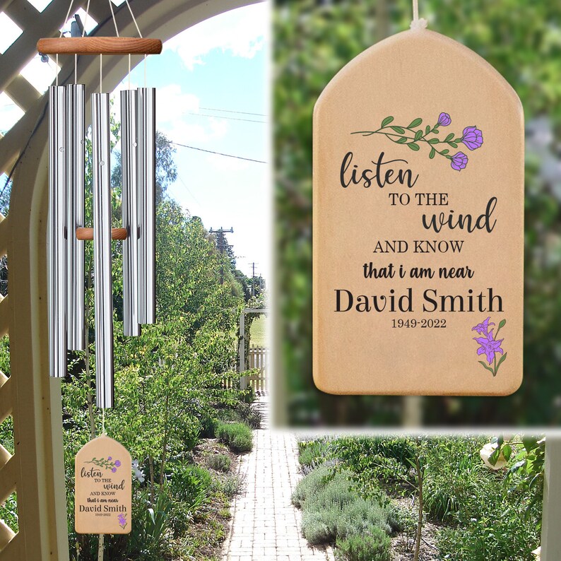 Memorial Wind Chime, in Loving Memory Wind Chime, Remembrance Wind ...