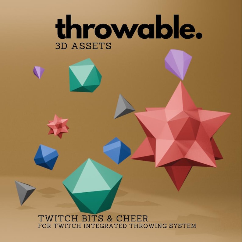 Twitch Bits 3D Throwable Assets for Twitch Integrated Throwing System ...