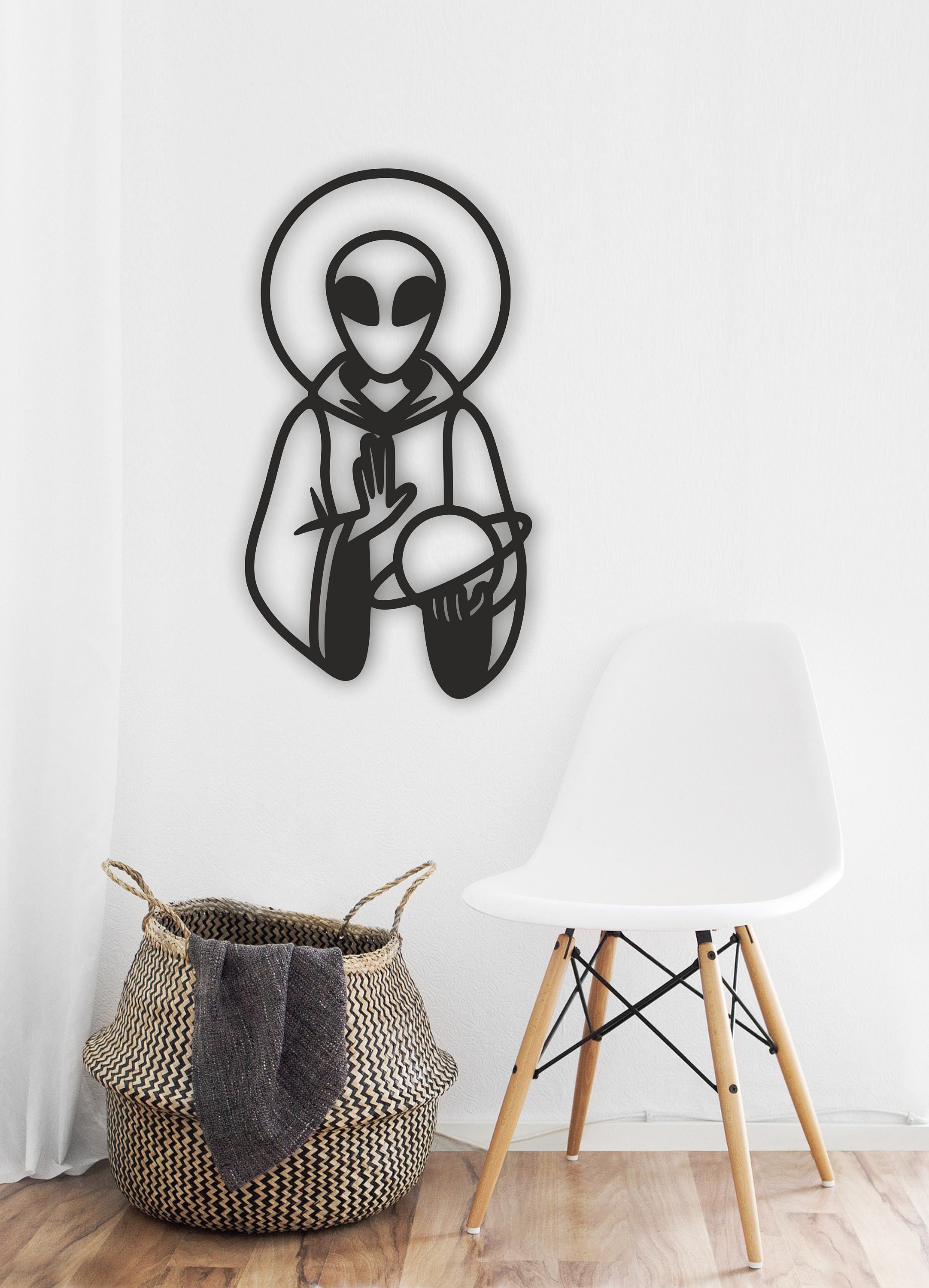Alien Wall Decor Alien Wall Art UFO Wall Decor Metal Wall Decor Metal ...