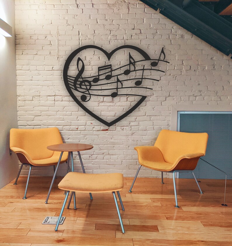Metal Music Note Wall Decor Metal Music Note Wall Art Metal Music Wall ...