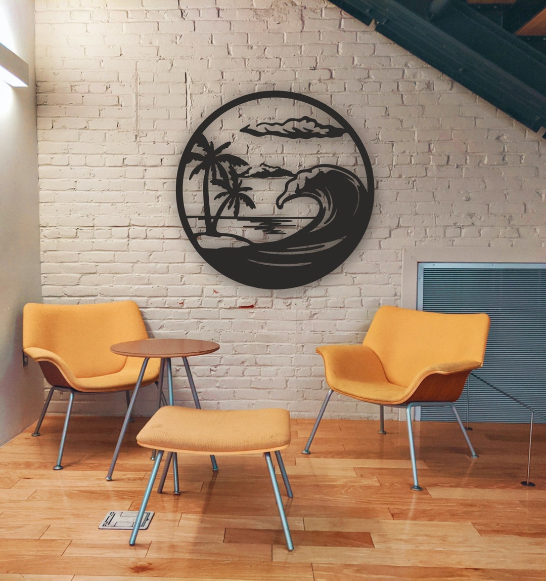 Metal Wave Wall Decor Metal Wave Wall Art View Wall Art Metal Wall ...