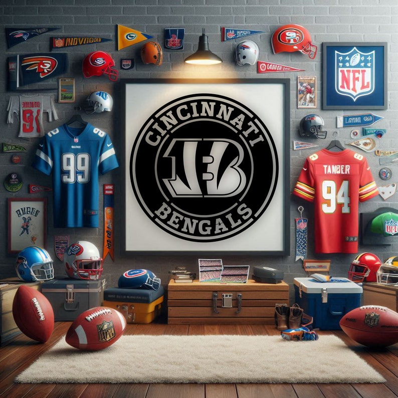 Metal American Football Team Wall Decor Metal American Football Team ...