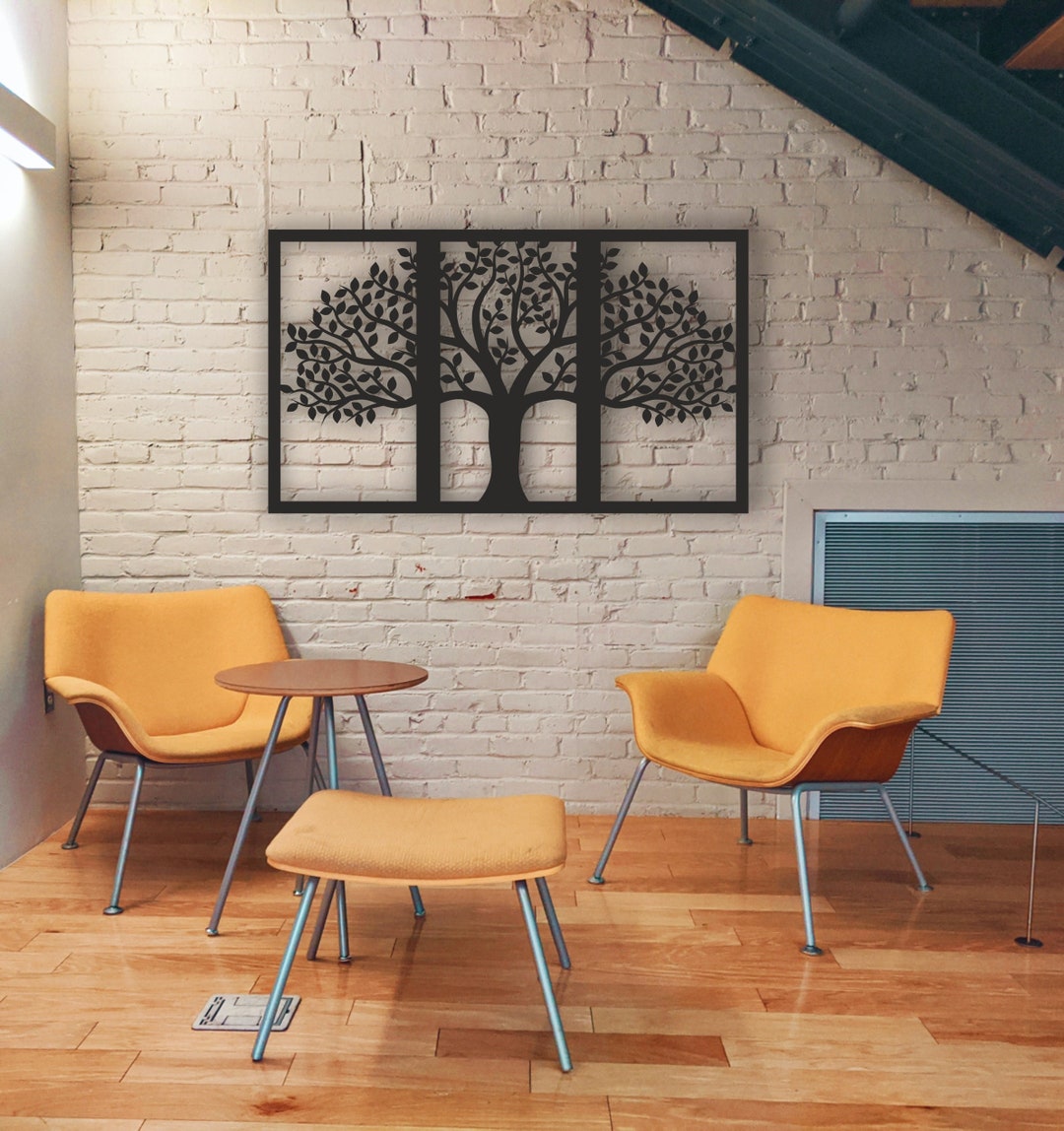 Metal Tree Panel Wall Decor Metal Tree Panel Wall Art Metal Wall Decor ...