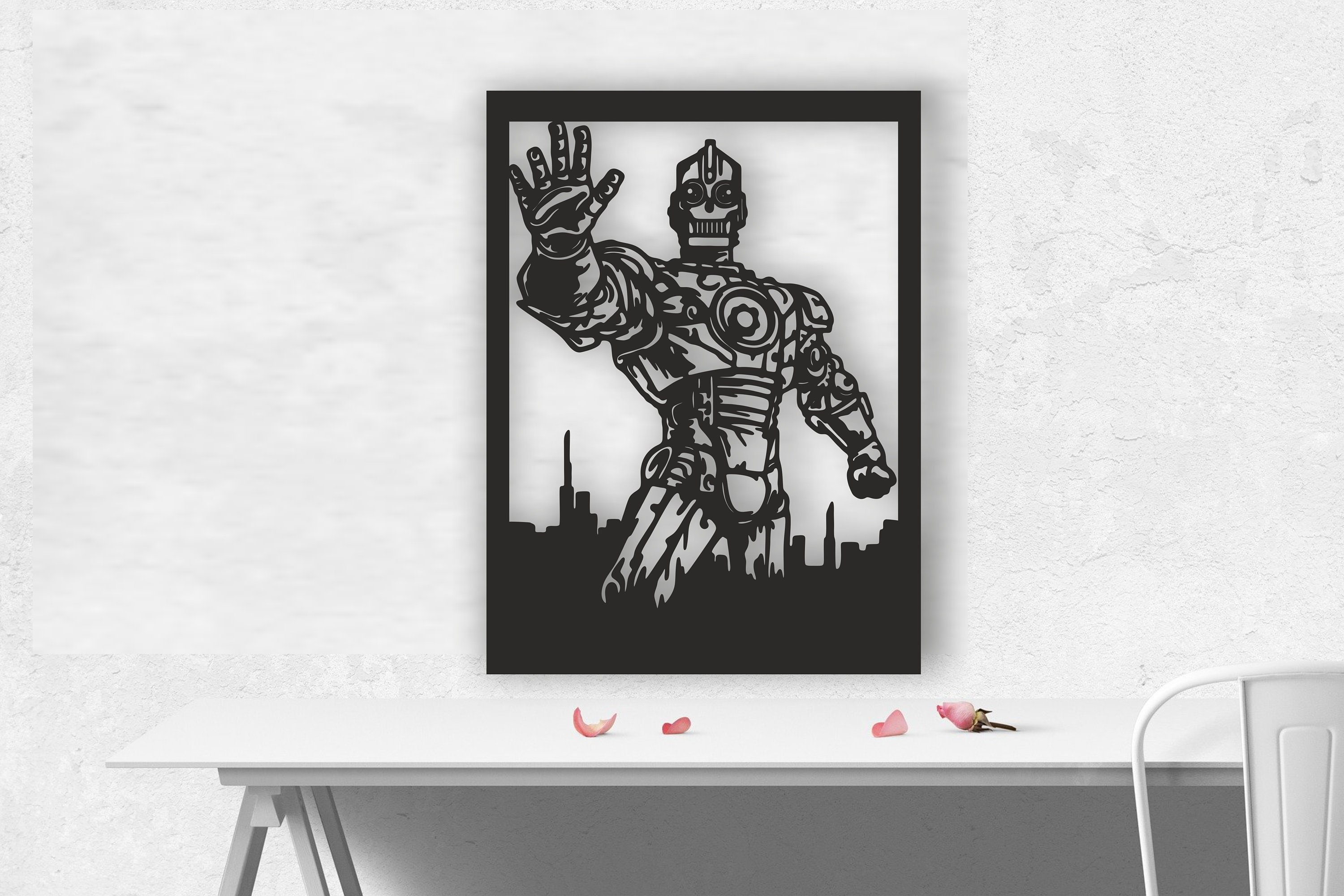 Robot Wall Decor Robot Wall Art Metal Wall Decor Metal Wall Art-living ...