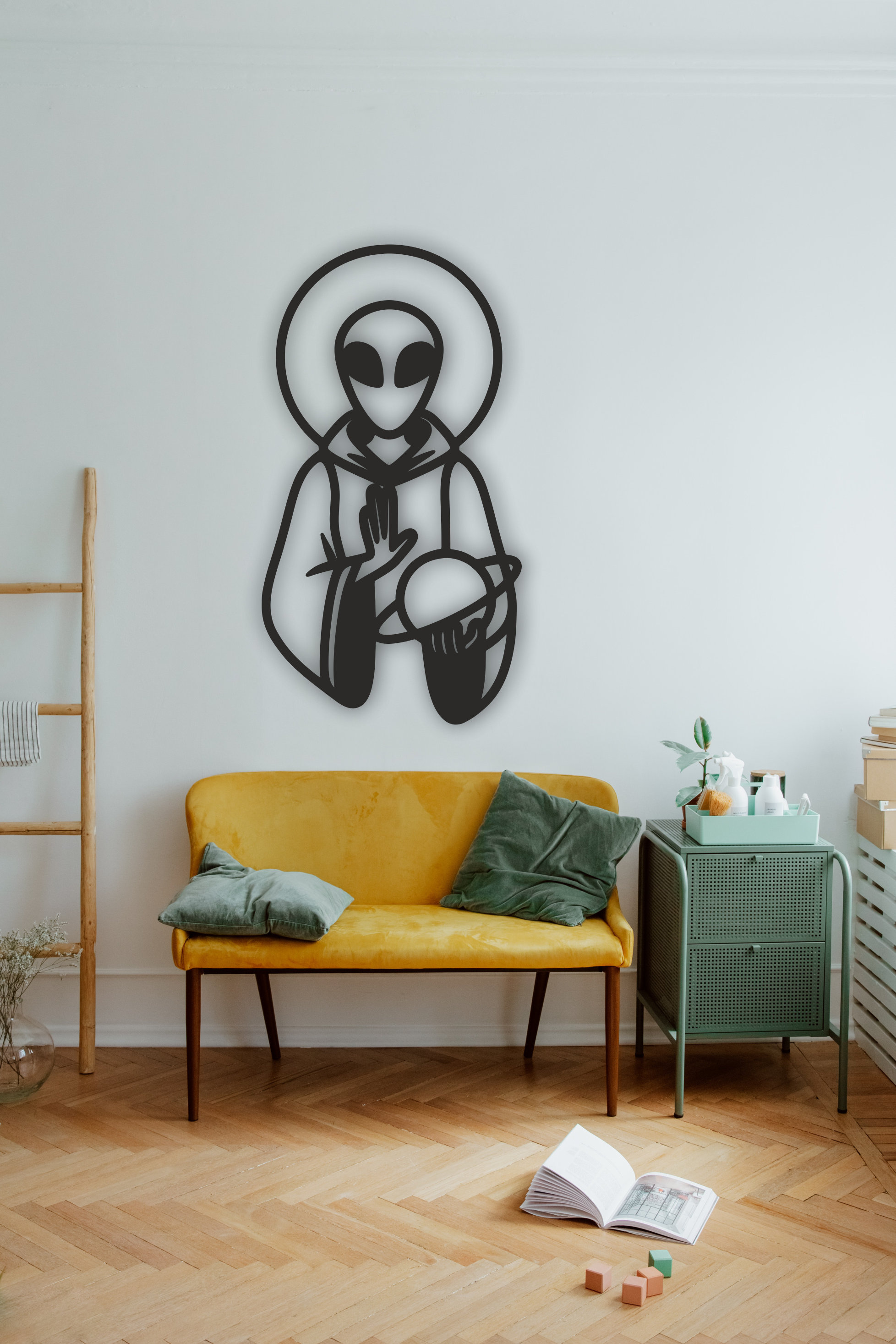 Alien Wall Decor Alien Wall Art UFO Wall Decor Metal Wall Decor Metal ...
