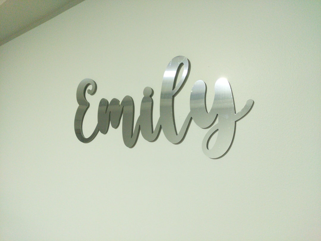 Custom Name Sign Personalized Sign Mirror Name Sign - Etsy