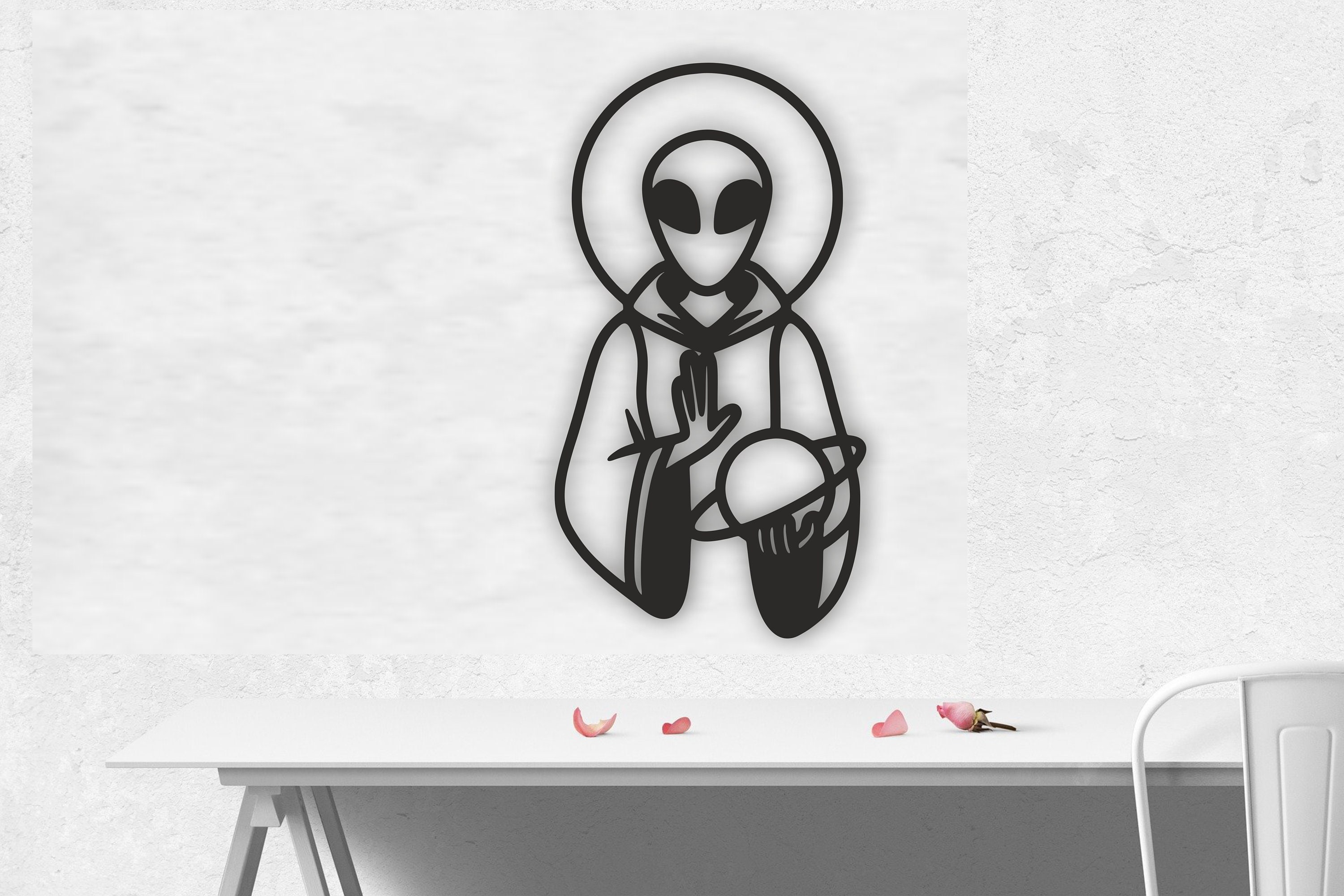 Alien Wall Decor Alien Wall Art UFO Wall Decor Metal Wall Decor Metal ...