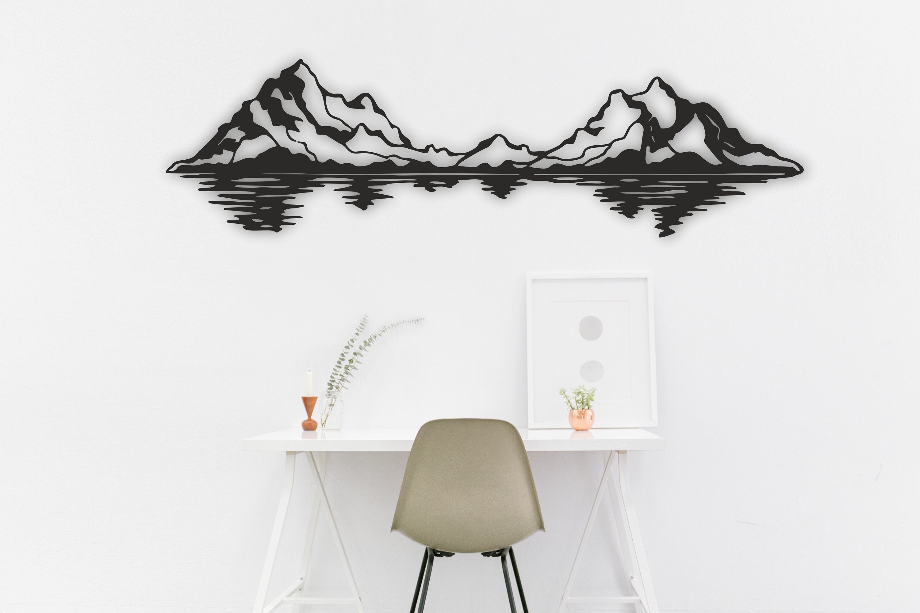 Mountain Wall Decor Metal Wall Decor Metal Wall Art Living Room Wall ...