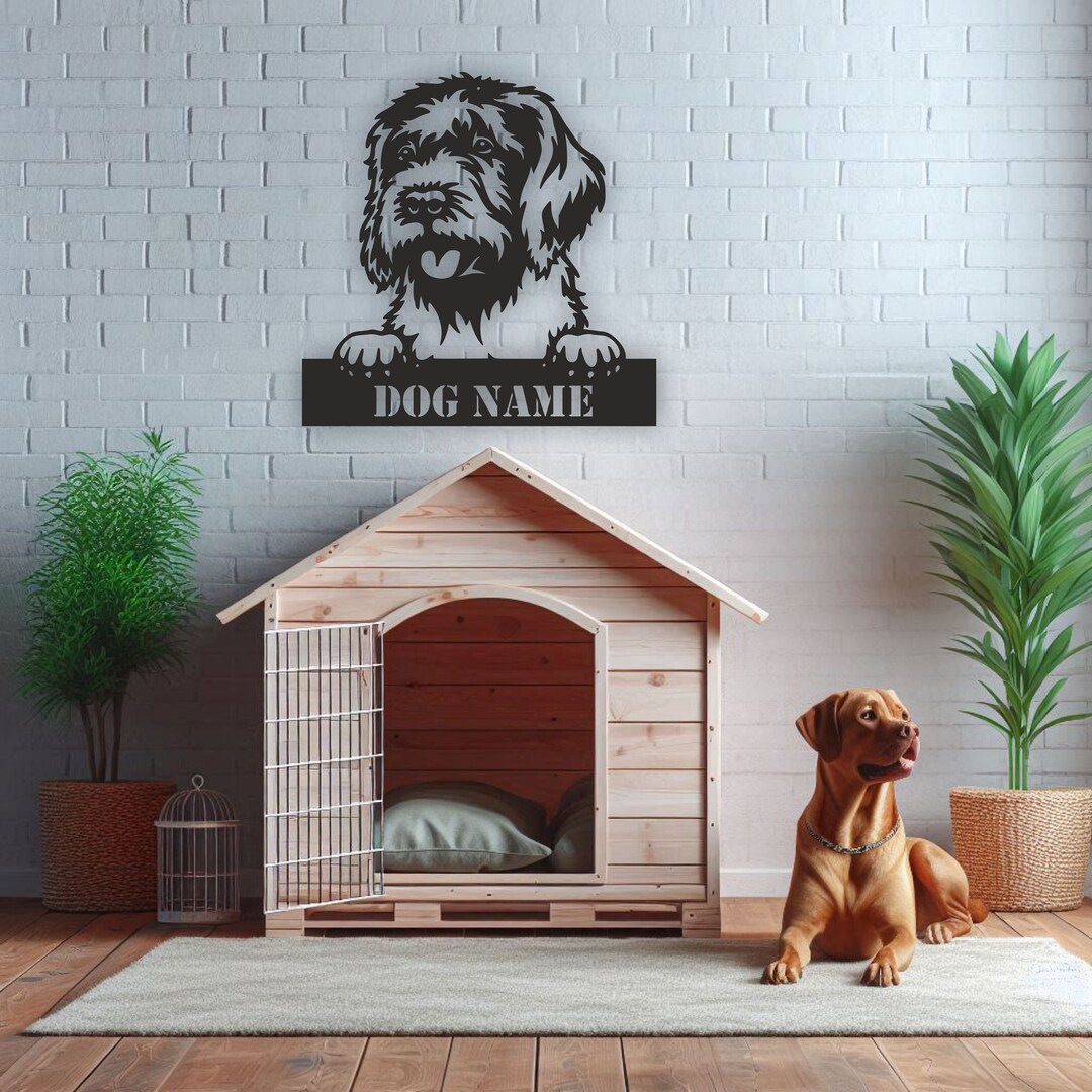Metal Wirehaired Pointing Griffon Wall Decor Metal Personalized Dog ...