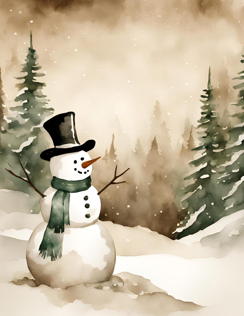 Rustic Woodland Snowman - Etsy