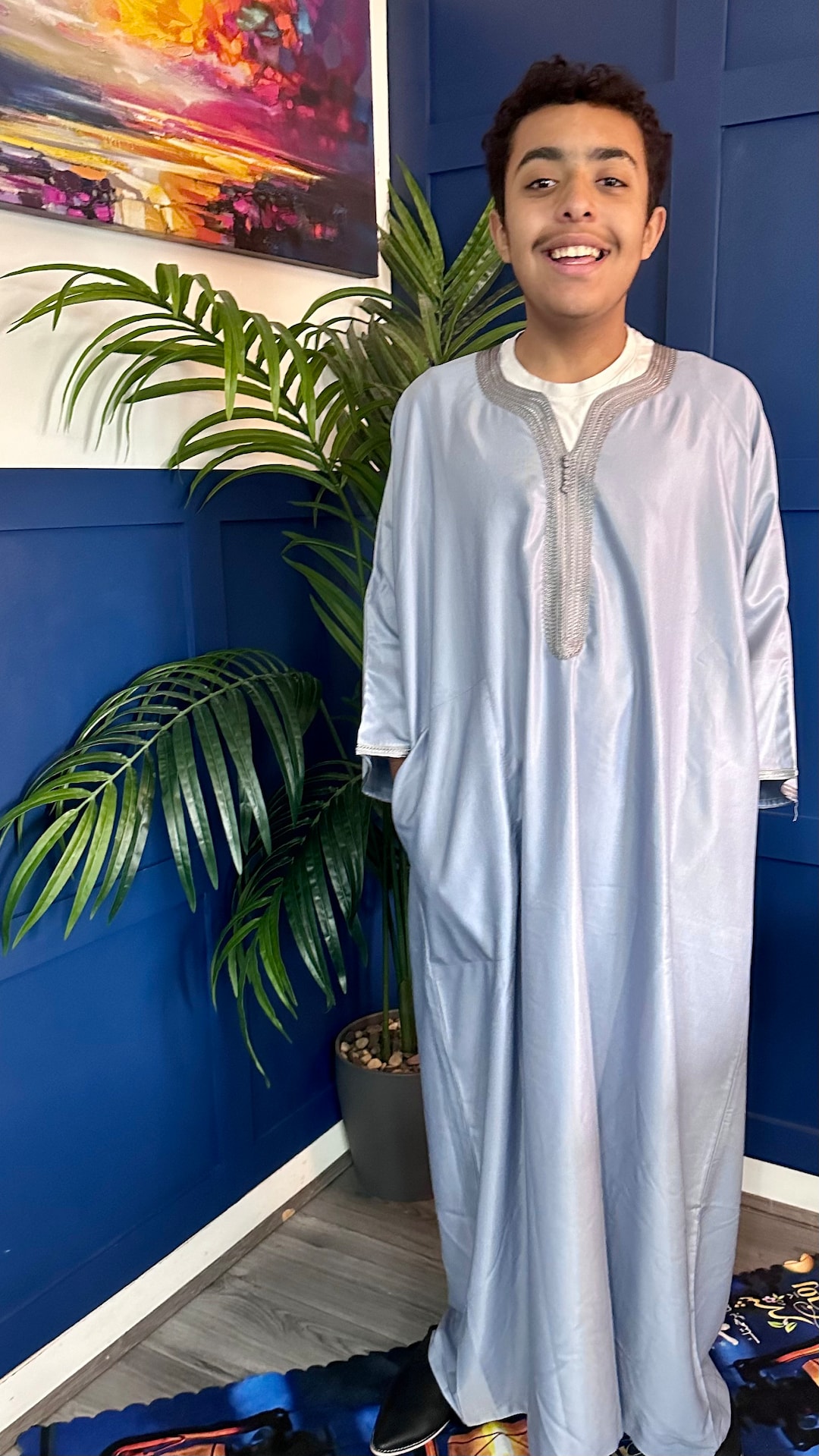 Men's Moroccan Thobe / Kaftan,/kandoura/djellaba, Islamic, Arab.eid ...