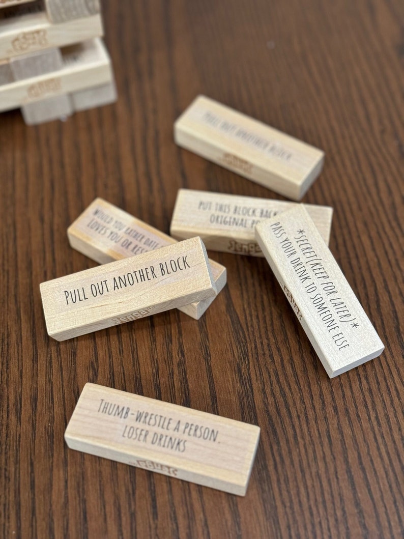 FREE Physical Stickers in Mail Jenga Ice Breaker Questions, Party Game ...