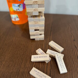 FREE PDF File in Email Jenga Ice Breaker Questions Party - Etsy