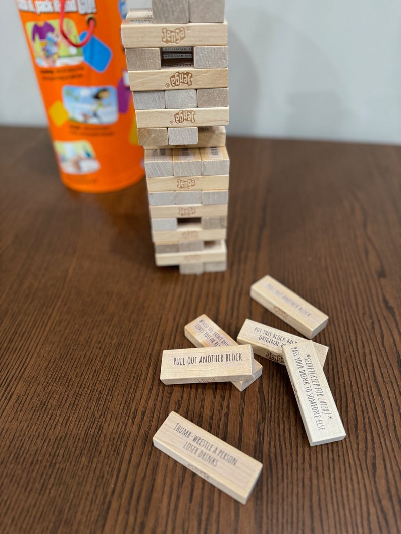 FREE Physical Stickers in Mail Jenga Ice Breaker Questions, Party Game ...