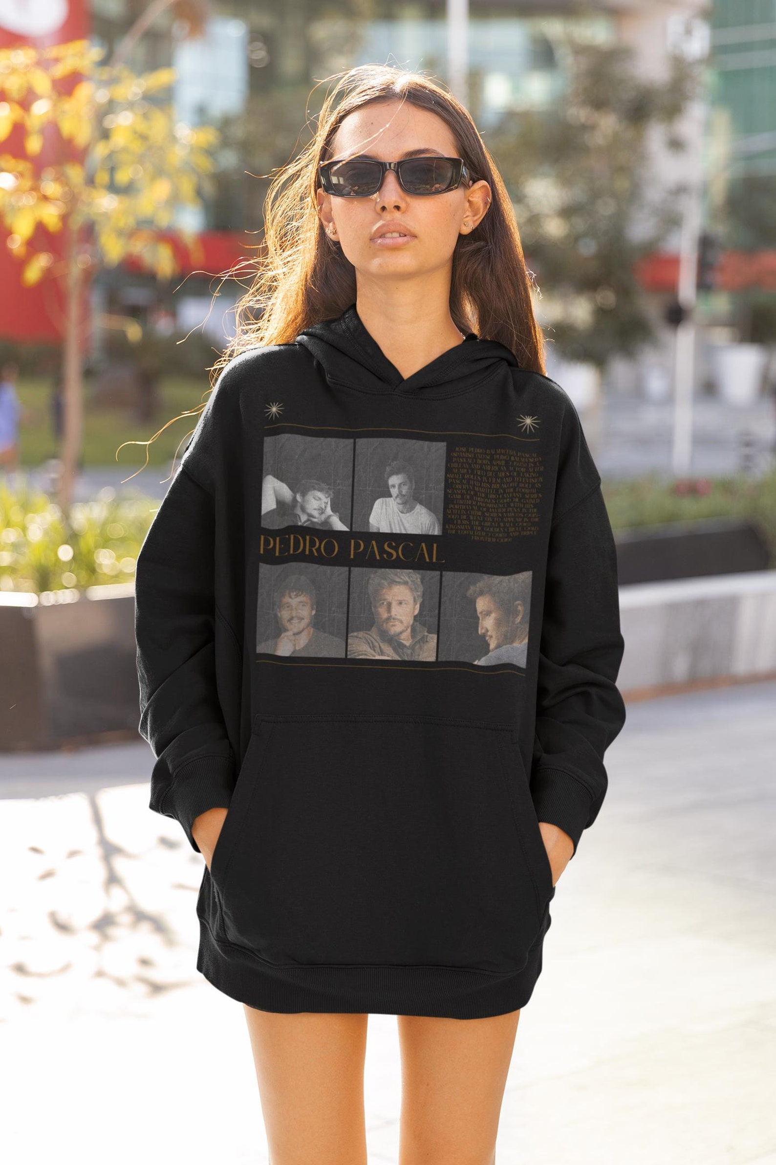 Vintage Pedro Pascal Hoodie: Unisex Cotton Sweatshirt - Etsy