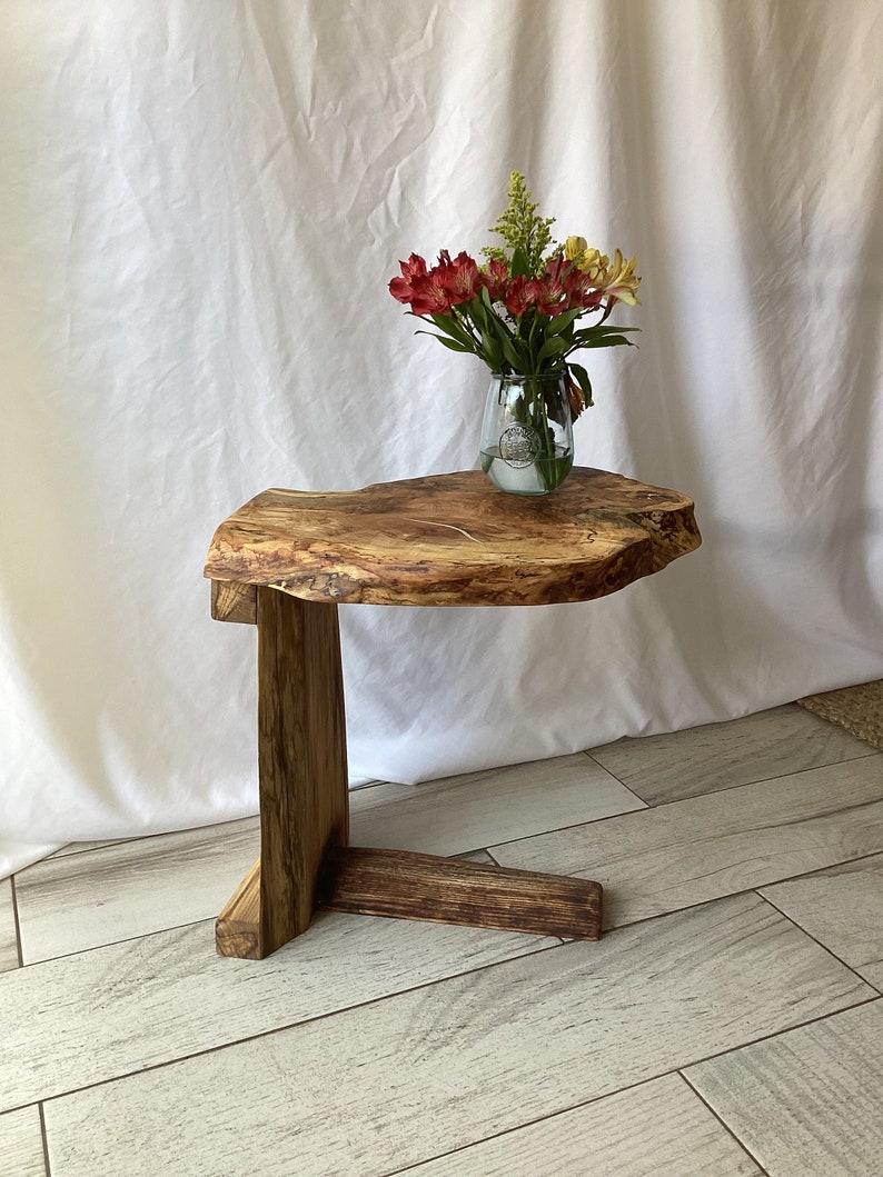 Side Table With Live Edge - Etsy