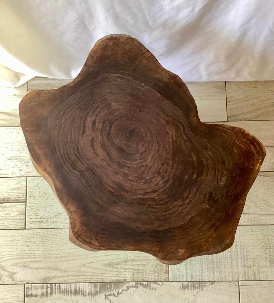 Side Table With Live Edge Walnut - Etsy