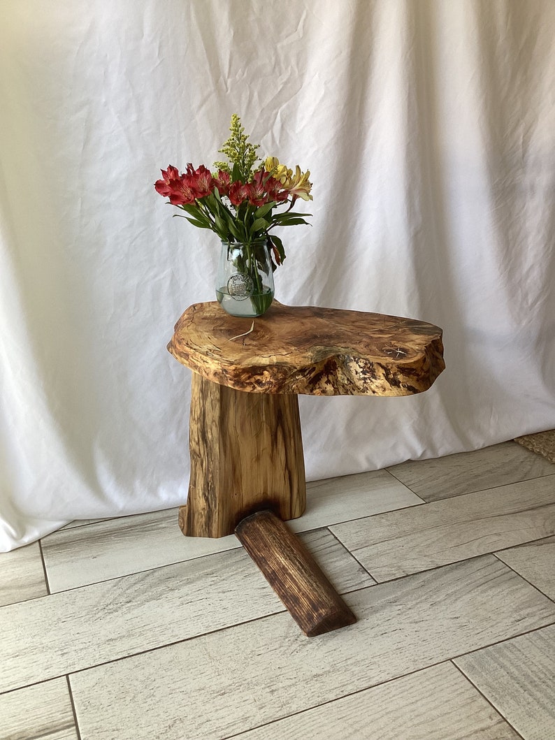 Side Table With Live Edge - Etsy