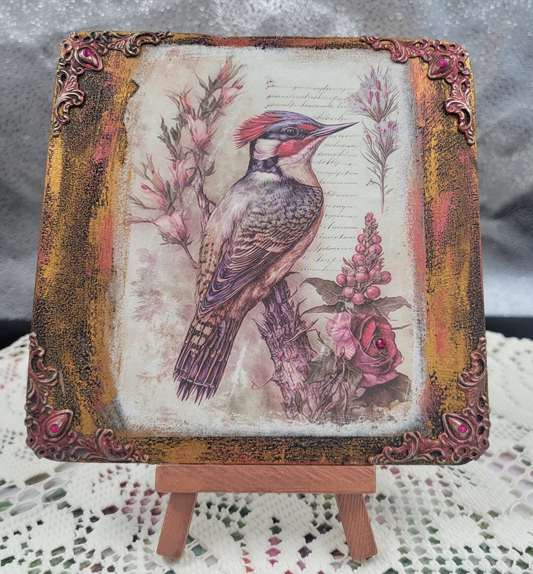 Beautiful Woodpecker on 5x5 Wood Cut With Our CNC Machine Includes ...