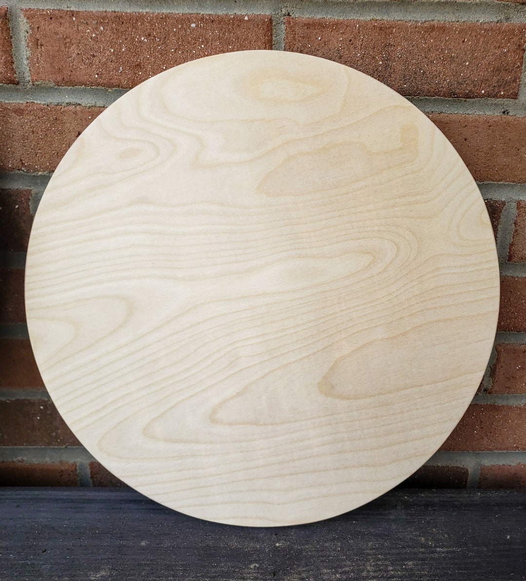 16" Birch Wood Round, DIY Door Hanger Blank - Etsy