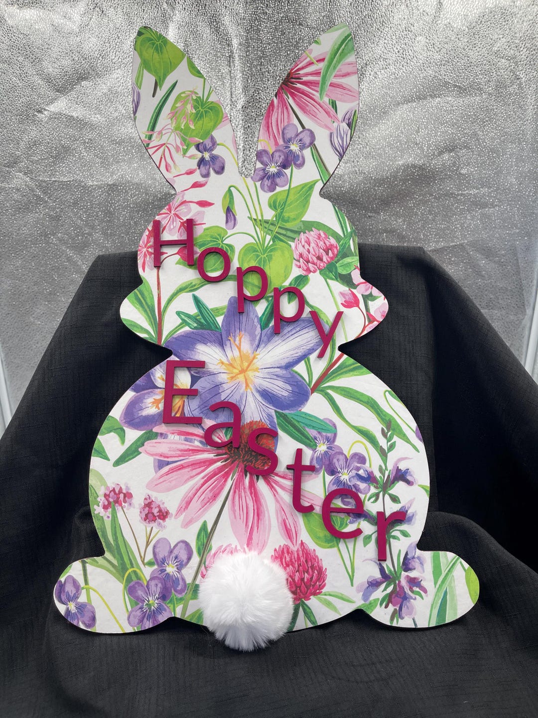 Hoppy Easter Rabbit Sign.. - Etsy