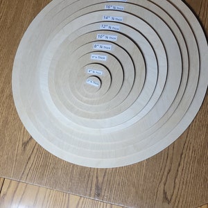 20"x20"x1/4" Wood Rounds, Shipping Included. - Etsy
