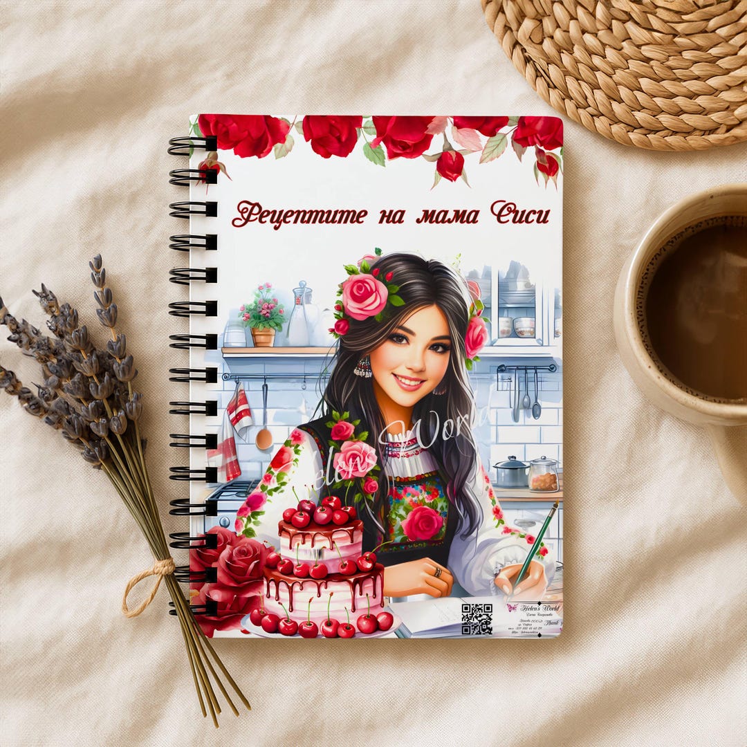 Bulgarian Recipe Book With Name – Custom Spiral Cookbook Gift for Mom ...