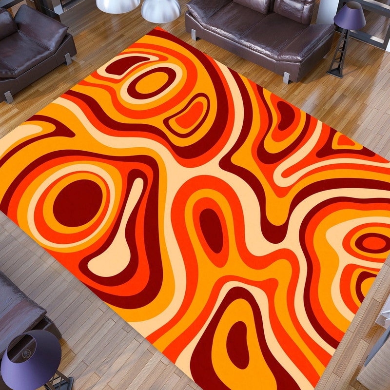 Trippy Rug - Etsy