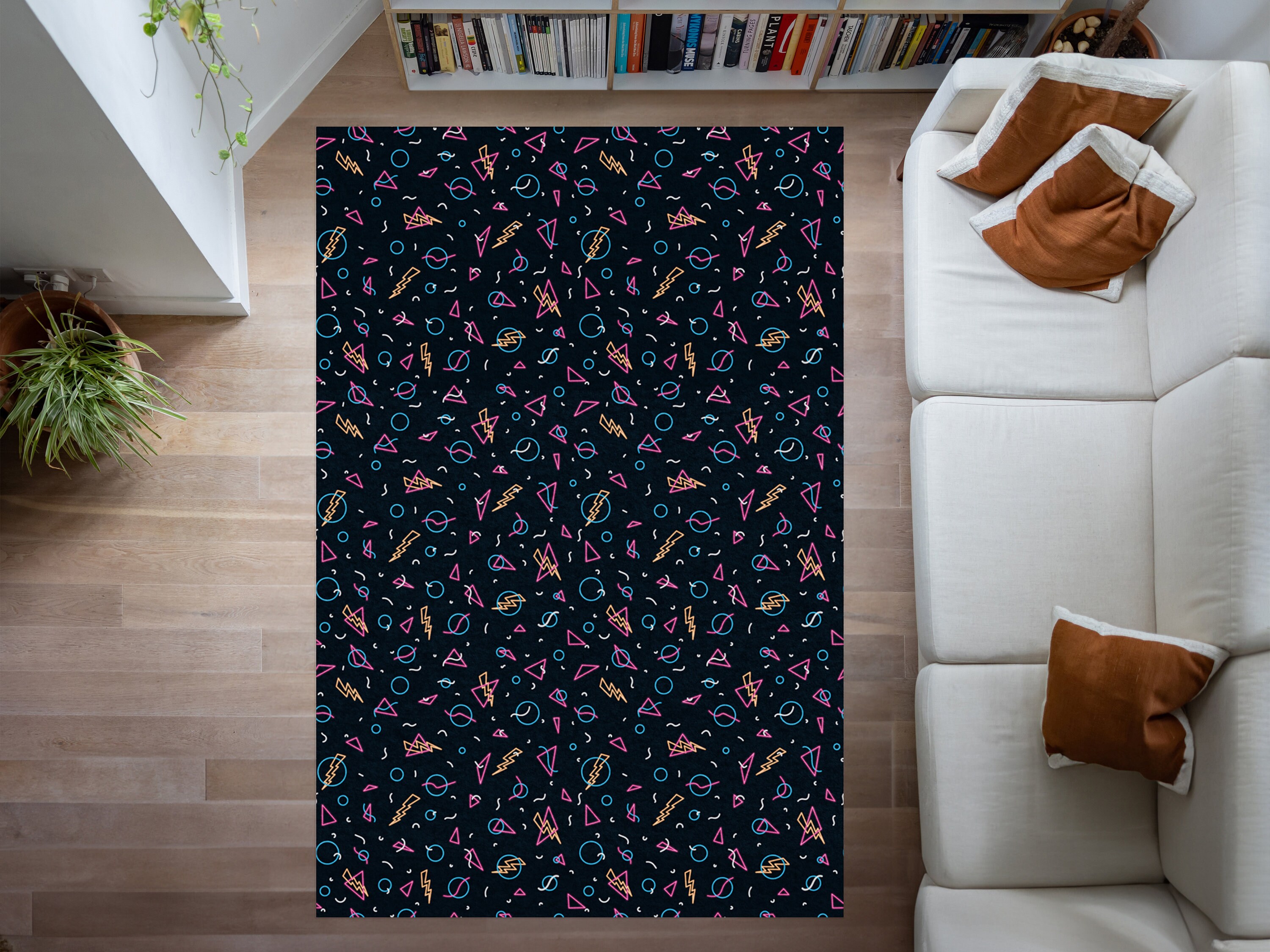 Arcade Rug, Bowling Alley Carpet, Game Room Rug, Arcade Modern Decor ...