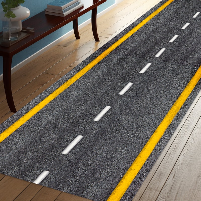 Race Track Rug - Etsy